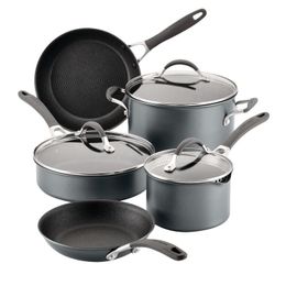 Circulon Topf-Set &raquo; A1 Topf- und Bratset, 8-tlg.&laquo; Set, 2 Pfannen, 3 T&ouml;pfe, 3 Deckel, 8 Stk. tlg. Aluminium Edelstahl grau Einheitsgr&ouml;&szlig;e
