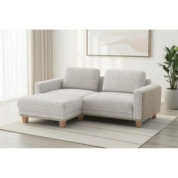 Sit & More sit&more Ecksofa &raquo;Concept&laquo; Modernes Sofa in drei Fu&szlig;farben zur Auswahl grau 100% Polyester B/H/T: 226cm x 84cm x 167cm, Recamiere links,mit Fu&szlig; Buche 