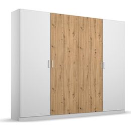 Rauch Dreht&uuml;renschrank &raquo;Miro&laquo; moderner Farbmix, Breiten 181-226, H&ouml;he 210 cm MADE IN GERMANY wei&szlig; Holzwerkstoff B/H/T: 226cm x 210cm x 54cm