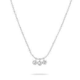 Tamaris Damen Kette mit Anh&auml;nger &raquo;Schmuck Geschenk Silber 925 Halskette Tiny Glimmer&laquo; mit Zirkonia (synth.) silber Silber 925 (Sterlingsilber), L: 45