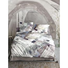 Irisette Bettw&auml;sche &raquo;Wave 8889&laquo; 2 Stk. anschmiegsam und atmungsaktiv beige Mako-Satin, Obermaterial: 100% Baumwolle B/L: 135cm x 200cm, 1 Stk., 1 Stk., Mako-