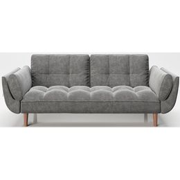Playboy Schlafsofa &raquo;Scarlett&laquo; Schlafsofa grau B/H/T: 215cm x 81,5cm x 84,5cm, Polyester