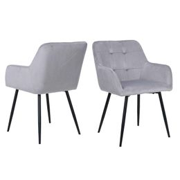 OTTO home Esszimmerstuhl &raquo;Bostony&laquo; () 2 Stk.gepolsterte R&uuml;ckenlehne, Armlehne und Sitzfl&auml;che, Sitzh&ouml;he 49 cm Stoff B/H/T: 58cm x 80cm x 61cm, 2 Stk., 