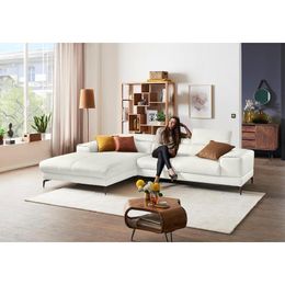 W.Schillig Ecksofa &raquo;Piedroo, Designsofa mit tollem Sitzkomfort, elegant und bequem, L-Form&laquo; Kopfteilverstellung, wahlweise mit Sitztiefenverstellung, 