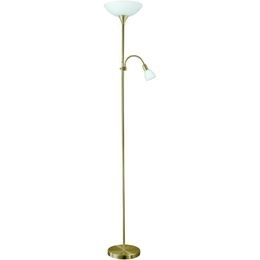 Eglo Stehlampe &raquo;UP 2 Stehlampe - Stahl - E27;E14 - 1X60W;1X18W - IP20&laquo; LED-Modul 1 Stk. Standleuchte, Leselampe, Wohzimmer, Schlafzimmer, H176,5 x 