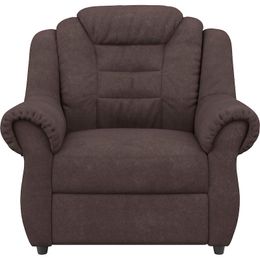 OTTO home Sessel &raquo;Boston&laquo; mit hoher R&uuml;ckenlehne schwarz 100% Polyester Struktur weich, B/H/T: 102cm x 101cm