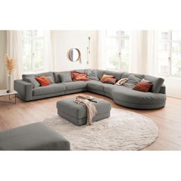 3C Candy Ecksofa &raquo;Enisa II, bequem und komfortabel, Mega Familiensofa, L-Form&laquo; incl. 3 Flatterkissen, wahlweise mit Flecken-Schutz-Bezug Easy care 