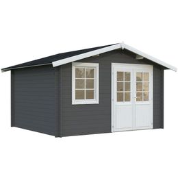 Palmako Gartenhaus &raquo;Klara&laquo; verschiedene Farben grau Massivholz ohne Fu&szlig;boden, ohne Dacheindeckung