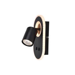 Brilliant Wandstrahler &raquo;Kimon&laquo; GU10 1 Stk. LED Wandspot schwarz 1, H: 22cm, 1 Stk.