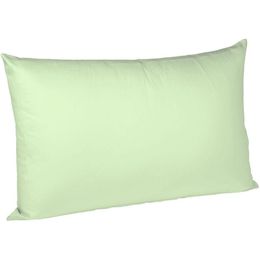 Fleuresse Kissenbezug &raquo;Colours Mako Satin, 100% Baumwolle, mit Rei&szlig;verschluss&laquo; Mako Satin, gl&auml;nzend, glatt, Premium Qualit&auml;t gr&uuml;n Mako-Satin, Mako-