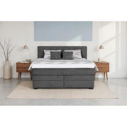 Die PlanBar Boxspringbett &raquo;OC-ON21088&laquo; inkl. Matratzen u. Bonellfederkern Unterbau, Stauraum, 160/180x200cm 88% Polyester, 12% Polyamid Polyester, 