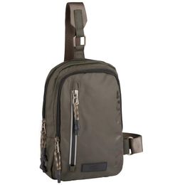 Camel Active Damen Camel Active Cityrucksack &raquo;Explore&laquo; wasserabweisendes recyceltes Nylon und reflektierende Rei&szlig;verschl&uuml;sse gr&uuml;n B/H/T: 19,5cm x 27cm