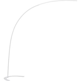Trio Leuchten LED Bogenlampe &raquo;SHANGHAI&laquo; LED-Board 1 Stk. Warmwei&szlig; mit Fu&szlig;dimmer wei&szlig; 1, H: 210cm, 1 Stk.