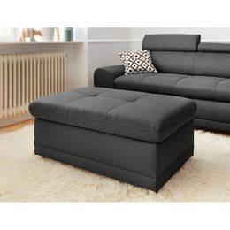 Sit & More sit&more Hocker &raquo;Riva&laquo; grau Struktur (100% Polyester);Flachgewebe (100% Polyester);Luxus-Microfaser (100% Polyester) 100% Polyester B/H/T: 102cm x 
