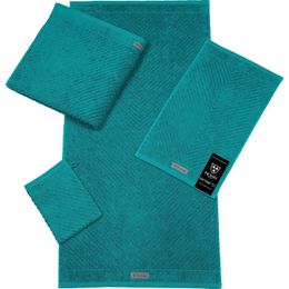 Ross Waschhandschuh &raquo;Smart&laquo; Uni-Rippe mit Velourslabel gr&uuml;n Frottier B/L: 16cmx21cm, 6 Stk.