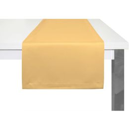 Adam Tischl&auml;ufer &raquo;Uni Collection Light&laquo; gelb Bio-Baumwolle B/L: 50cm x 150cm, eckig