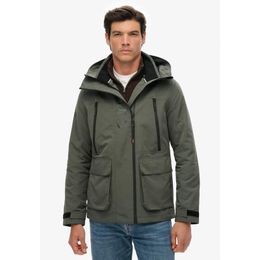 Superdry Herren Outdoorjacke &raquo;HOOD ULTIMATE EMB WINDBREAKER&laquo; mit Kapuze mit lockerer Passform, hochschlie&szlig;ender Kragen, gerader Abschluss gr&uuml;n M