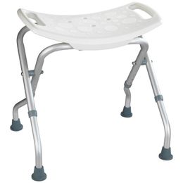 Wenko Badhocker &raquo;Secura&laquo; 1 Stk. tlg. bis 120 kg Tragkraft wei&szlig; B/H/T: 53,5cm x 48cm x 46,5cm