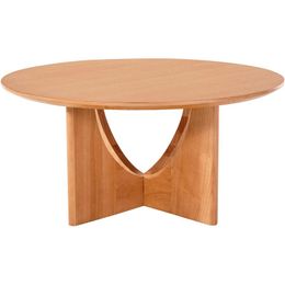 LeGer Home by Lena Gercke Couchtisch &raquo;Zirella&laquo; massives Eschenholz, markantes Kreuzfu&szlig;-Design, Breite 85 cm braun B/H/T: 85cm x 40cm x 85cm
