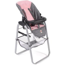 Bayer Chic 2000 CHIC2000 Puppenhochstuhl &raquo;Konfetti&laquo; mit abnehmbarem Tablett rosa Einheitsgr&ouml;&szlig;e Puppenhochstuhl