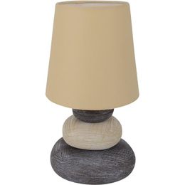N&auml;ve n&auml;ve LED Tischleuchte &raquo;Stoney&laquo; E14 1 Stk. Zuleitung: ca. 130 cm beige &Oslash; 16cm H: 31cm, 1 Stk.