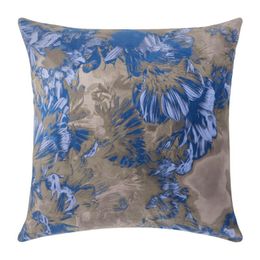 Pad Dekokissen &raquo;ROMANCE FLOWER&laquo; Made in Europe blau Polyester B/L: 45cm x 45cm, 1 Stk.