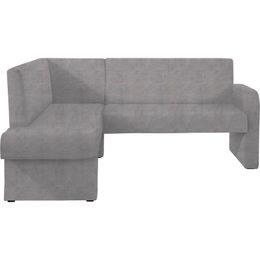 Home Affaire Eckbank &raquo;Umag&laquo; Sitz und R&uuml;cken gepolstert, verschiedene Qualit&auml;ten grau Holzwerkstoff, Massivholz, Polyester B/H/T: 190cm x 89cm x 140cm,