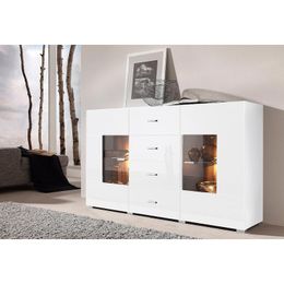 Sideboard &raquo;Happy&laquo; Breite 150 cm wei&szlig; Einheitsgr&ouml;&szlig;e