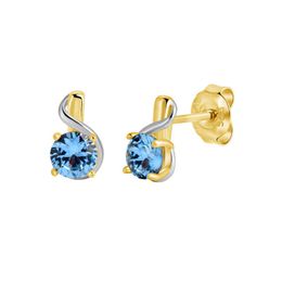 Firetti Damen Paar Ohrstecker &raquo;Schmuck Geschenk Silber 925 Ohrschmuck Edelstein Spinell&laquo; mit Spinell (synth.) blau Silber 925 (Sterlingsilber)