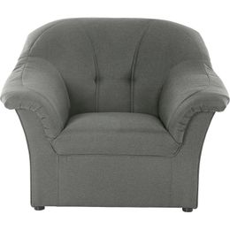 DOMO collection Sessel &raquo;Pegnitz zeitlos, elegant und bequem&laquo; grau 100% Polyester Struktur fein, B/H/T: 105cm x 82cm x 82cm
