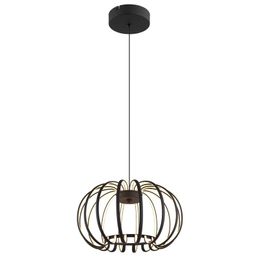 Globo LIGHTING H&auml;ngeleuchte &raquo;RIBBON&laquo; LED-Modul 1 Stk. Warmwei&szlig; H&auml;ngeleuchte, Opalglas, 3 Helligkeitsstufen, LED 40W schwarz 1, &Oslash; 40cm H: 120cm, 1 Stk.