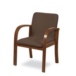 Home Affaire Esszimmersessel &raquo;LINA707 Esszimmerstuhl&laquo; 1 Stk. tlg. Fleckenabweisendes Gewebe, Massivholz Gestell dampfgebogen braun 100% Polyester 