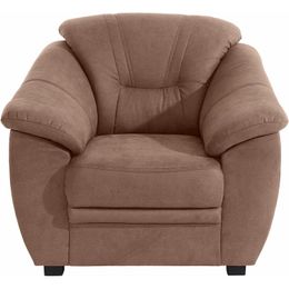Sit & More sit&more Sessel &raquo;Savoni&laquo; braun NaturLEDER : Bitte beachten Sie, dass Lederbez&uuml;ge mehr N&auml;hte aufweisen als Stoffbez&uuml;ge.;Struktur ( 100% Polyester);