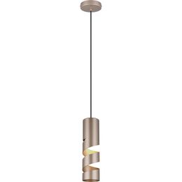 Trio Leuchten Pendelleuchte &raquo;STREAM, H&auml;ngelampe mit Metallschirm, exkl GU10 max 10W&laquo; GU10 1 Stk. warmwei&szlig; - kaltwei&szlig; H&ouml;he einstellbar max 150 cm, 