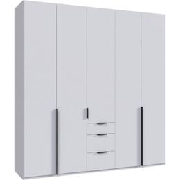 wimex Dreht&uuml;renschrank &raquo;Mugano&laquo; mit langen oder kurzen Griffen aus Metall, in vielen Breiten, 208 oder 236 cm hoch, Made in Germany Holzwerkstoff Wei&szlig;, B/H/