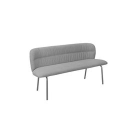 OTTO home Essbank &raquo;Marsin&laquo; mit Sitz und R&uuml;ckenpolster grau Stoff B/H/T: 160cm x 76cm x 54cm, Webstoff
