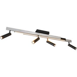 Trio Leuchten LED Deckenleuchte &raquo;ZENO ausziehbare LED Deckenlampe mit 4 verstellbaren Spots dimmbar CCT&laquo; LED-Board 1 Stk. warmwei&szlig; - kaltwei&szlig; getrennt