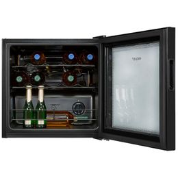 Exquisit Weink&uuml;hlschrank &raquo;WS1-12-GT-030G schwarzPV&laquo; f&uuml;r 14 Stk. Standardflaschen &aacute; 075l F&uuml;r Weinliebhaber - stilvoll & perfekt temperiert f&uuml;r 14 