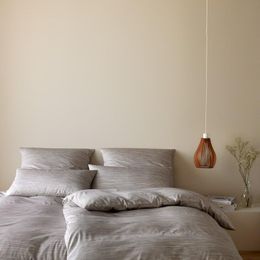 Elegante Bettw&auml;sche &raquo;Chamber&laquo; 2 angenehmes Hautgef&uuml;hl grau Satin, Obermaterial: 50% Baumwolle, 50% Viskose B/L: 135cm x 200cm, 1 Stk., 1 Stk., Satin, B/L: 80cm