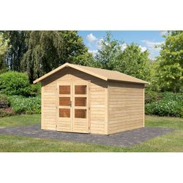 Karibu Gartenhaus &raquo;Talkau 8&laquo; beige Holzwerkstoff ohne Fu&szlig;boden, ohne Dacheindeckung