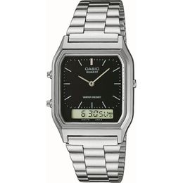 CASIO VINTAGE Damen CASIO VINTAGE Chronograph Quarzuhr, Armbanduhr, Damenuhr, Herrenuhr,Digitaluhr, Edelstahlarmband silber Einheitsgr&ouml;&szlig;e