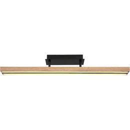 Globo LIGHTING Deckenleuchte &raquo;DORO&laquo; LED-Modul 1 Stk. Warmwei&szlig; LED Deckenleuchte Wohn- & Esszimmer Holzoptik 1, H: 14cm, 1 Stk.