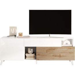 Home Affaire Lowboard &raquo;Monaco in Breite 181 cm, TV-Schrank mit T&uuml;r, Klappe und Schubkasten&laquo; Mediaboard &ndash; sanftes Schlie&szlig;en, edles Design, Platz f&uuml;r 