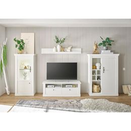Home Affaire Wohnwand &raquo;RAVENNA&laquo; 4 Stk. tlg. wei&szlig; B/H/T: 327cmcm x 170cmcm x 44cmcm