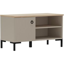 Home Affaire Sitzbank &raquo;Luminara&laquo; 1 Stk. tlg. Schuhbank mit Platz f&uuml;r bis zu 3 Schuhpaare - (B/T/H) 85/41/49 cm beige Holzwerkstoff, MDF, Metall B/H/T: