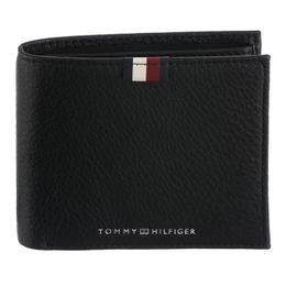 Tommy Hilfiger Herren Geldb&ouml;rse &raquo;TH PREM LEA CC AND COIN&laquo;, Unisex Geldbeutel, Portemonnaie mit Logo-Schriftzug schwarz Einheitsgr&ouml;&szlig;e