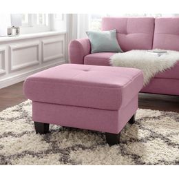 Sit & More sit&more Hocker &raquo;Varese&laquo; rosa Flachgewebe (95% Polyester, 5% Polyamid);Luxus-Microfaser ALTARA NUBUCK (100% Polyester);Struktur fein (100% Polyester) 