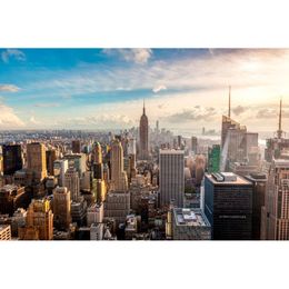 papermoon Fototapete &raquo;New York City Skyline&laquo; glatt bunt Vlies B/L: 3,5m x 2,6m, Bahnen: 7 Stk.