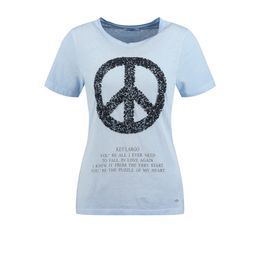 Key Largo T-Shirt 'Pax' Damen Gr&ouml;&szlig;e XXL hellblau / schwarz