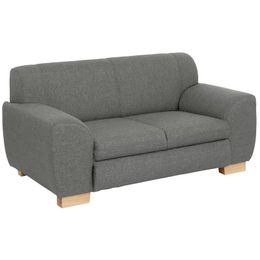 Home Affaire Sofa &raquo;Nika&laquo; wahlweise als 2-oder 3-Sitzer, in 2 Bezugsvarianten silber Struktur fein (100% Polyester);100% Polyester/ 85% Polyester+15% 
